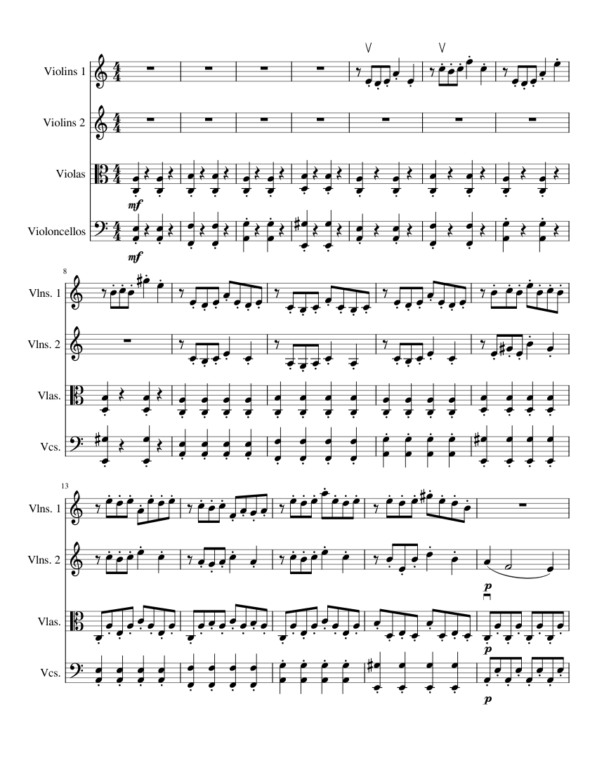 Boreas Sheet Music for Strings group (Mixed Quartet) | MuseScore.com