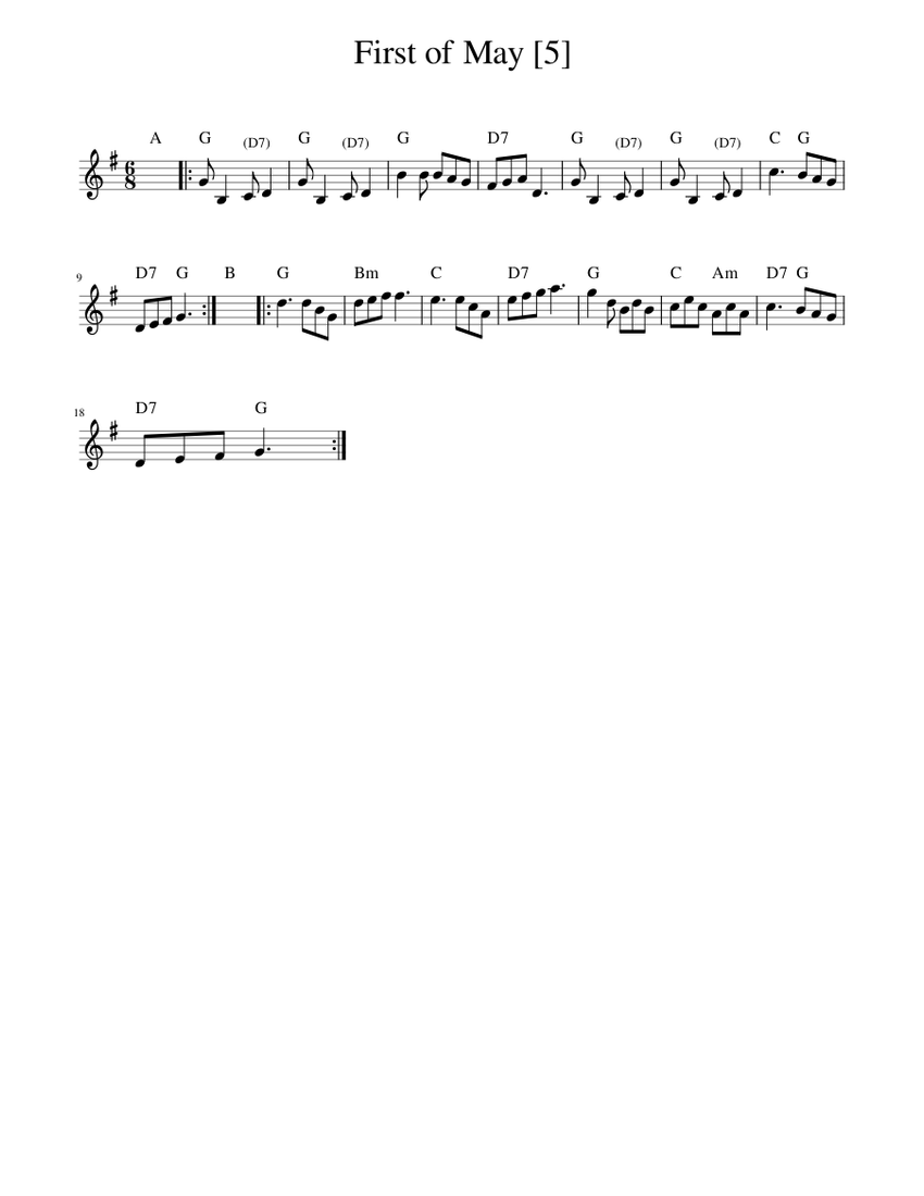 First of May Sheet music for Piano (Solo) Easy | Musescore.com