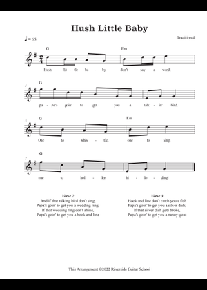 Partition De Hush Little Baby