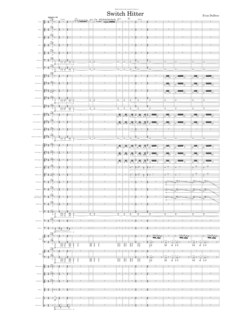 Switch Hitter Sheet music for Piano, Trombone, Euphonium, Tuba & more ...
