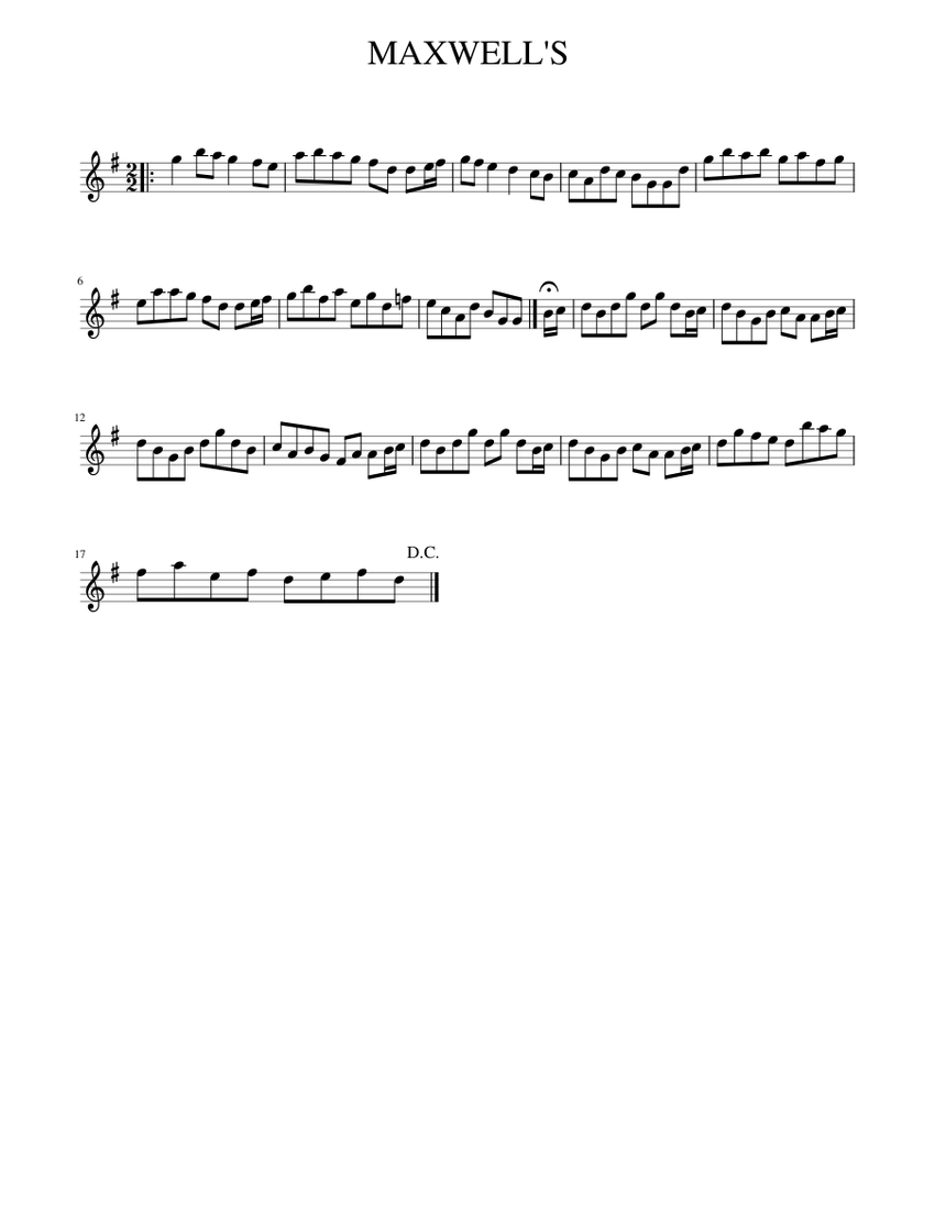MAXWELL'S Sheet Music for Piano (Solo) Easy | MuseScore.com