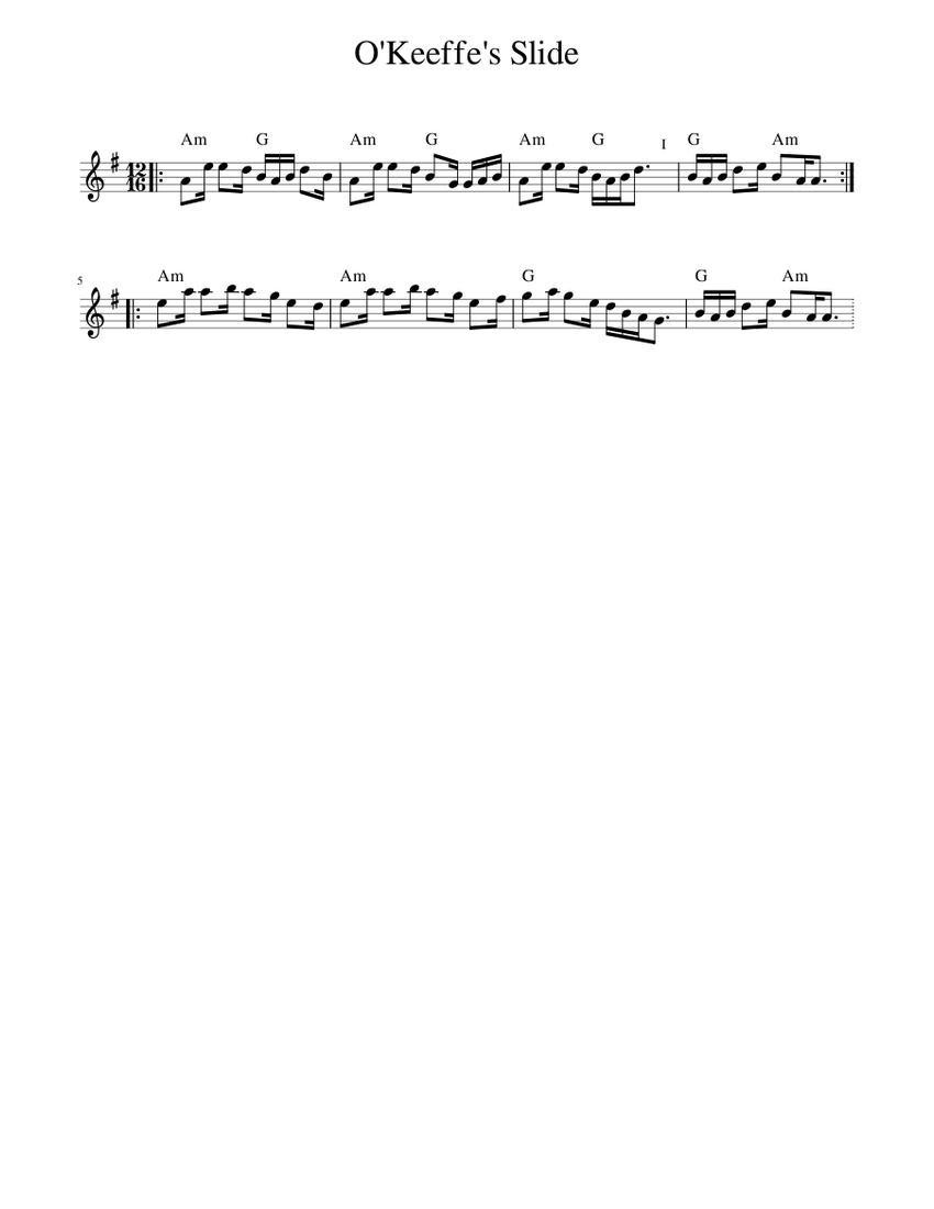 O'Keeffe's Slide Sheet music for Piano (Solo) | Musescore.com