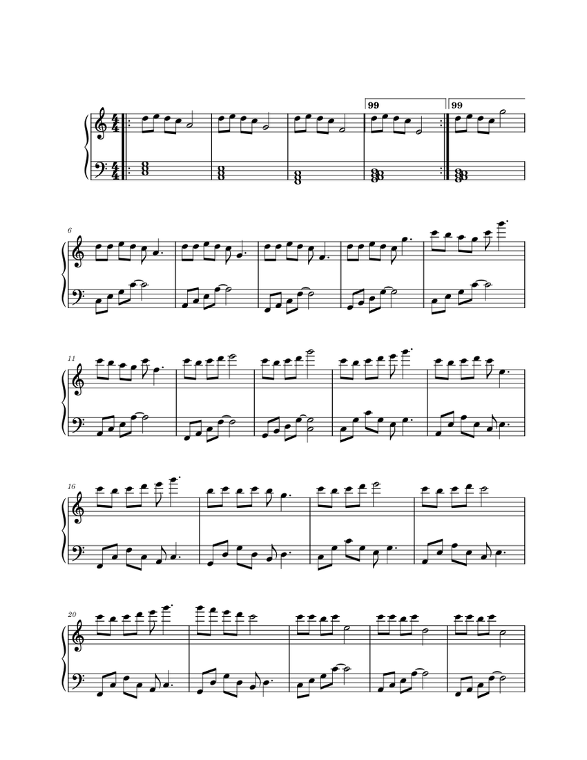 Aster Sheet Music for Piano (Solo) | MuseScore.com
