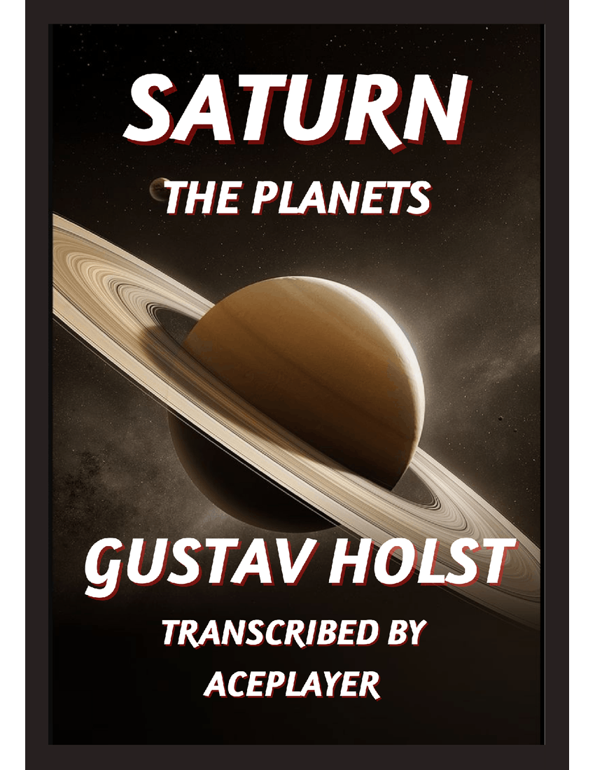 Saturn - The Bringer of Old Age|Holst - HQ Audio Sheet Music for ...