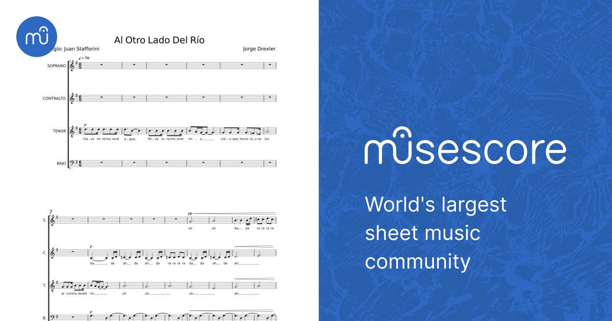 Al otro lado del rio - Jorge Drexler Sheet Music for Piano, Synthesizer ...