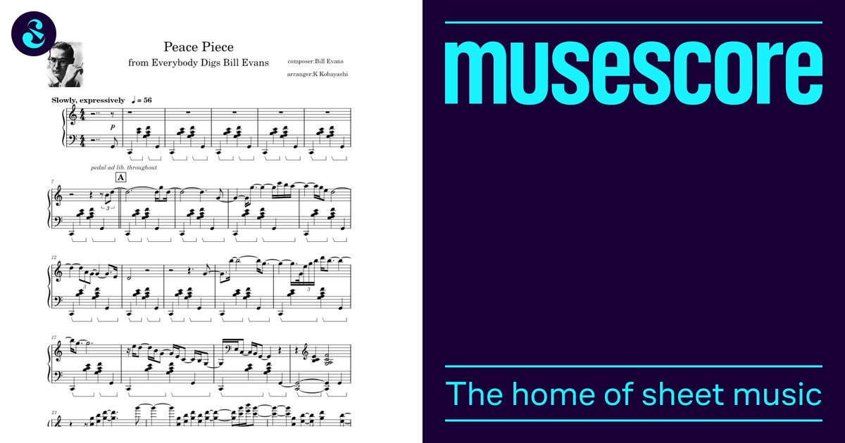 Peace Piece - Bill Evans Sheet Music for Piano (Solo) | MuseScore.com