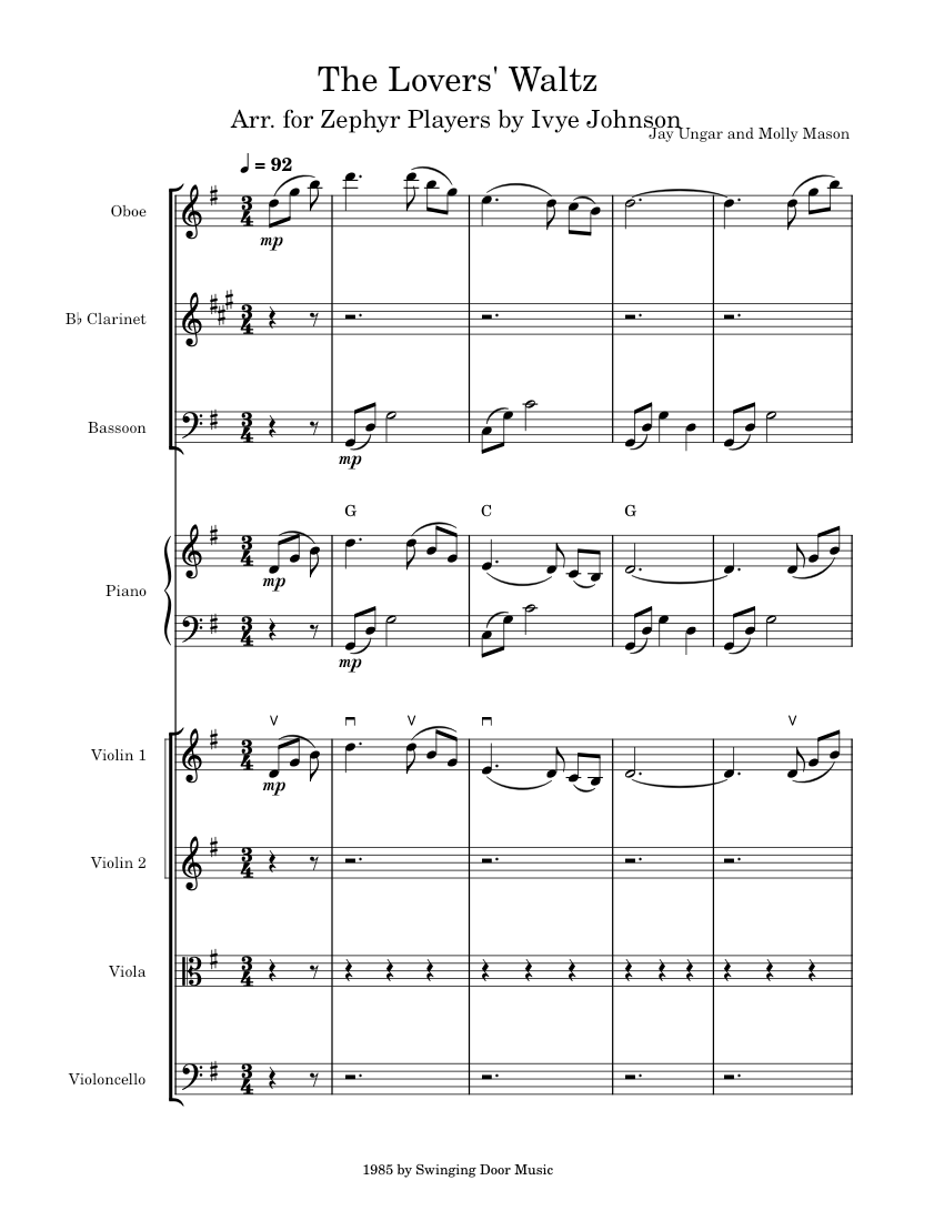 The Lovers' Waltz – Molly Mason and Jay Ungar The Lovers' Waltz (c)1985 ...