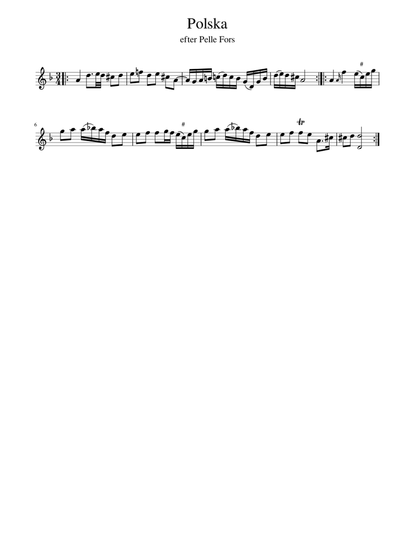 Polska Sheet music for Piano (Solo) | Musescore.com