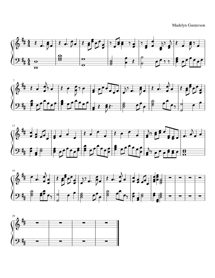 First Snow Sheet music for Piano (Solo) Easy | Musescore.com