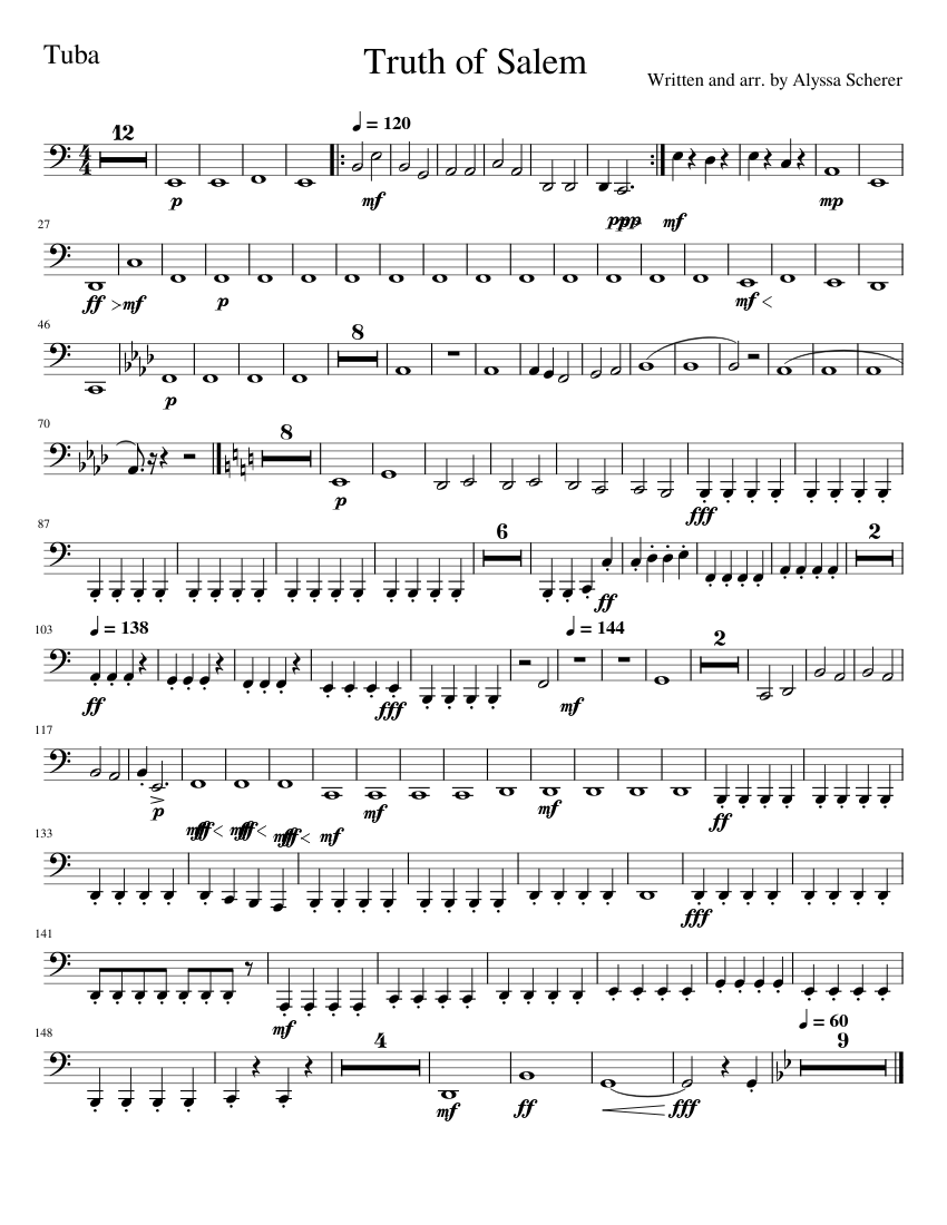 tos-Tuba Sheet Music for Tuba (Solo) | MuseScore.com