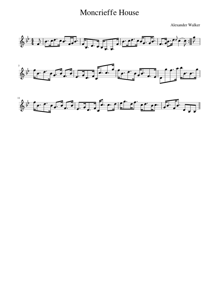 Alexander Walker - Moncrieffe House - piano tutorial