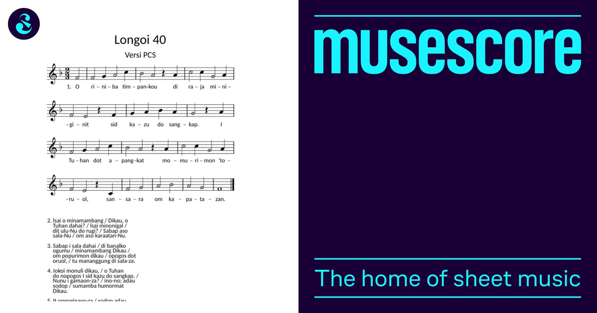 Longoi 40 PCS Version Sheet music for Voice (other) (Solo) | Musescore.com