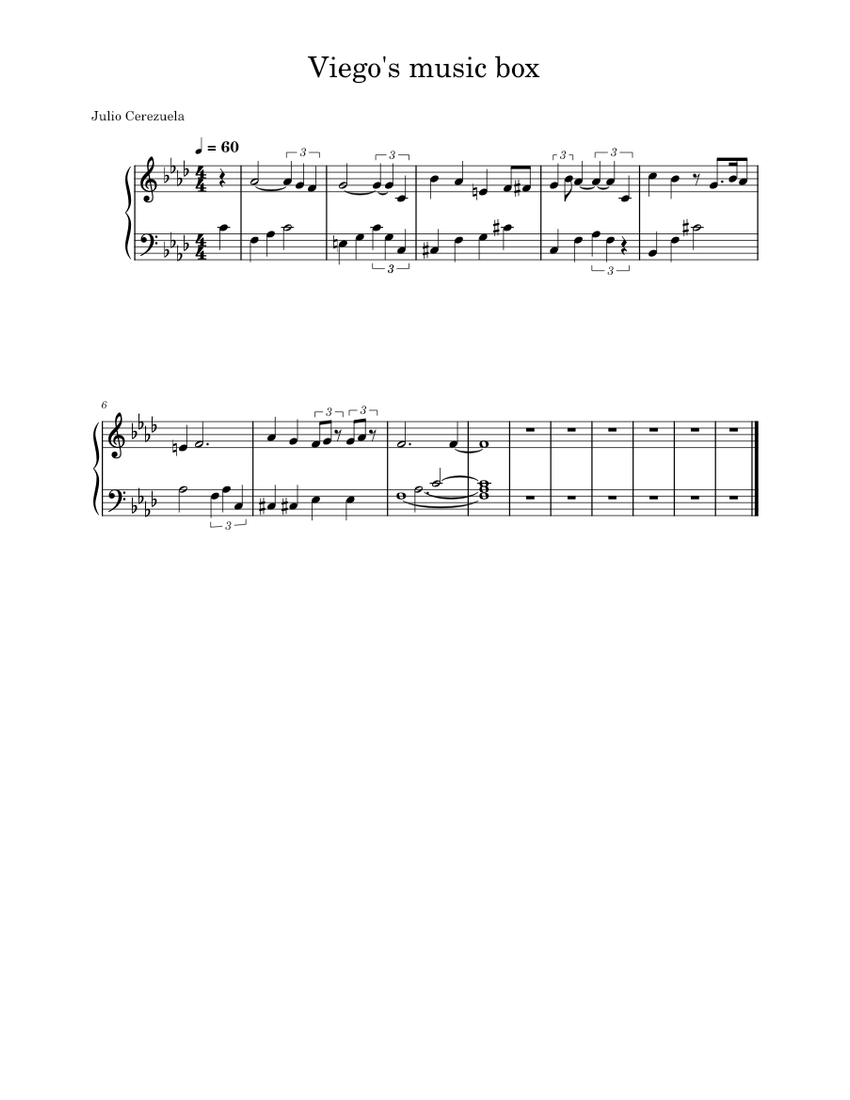 Viego Theme – League of Legends Viego's_music_box Sheet Music for Piano ...