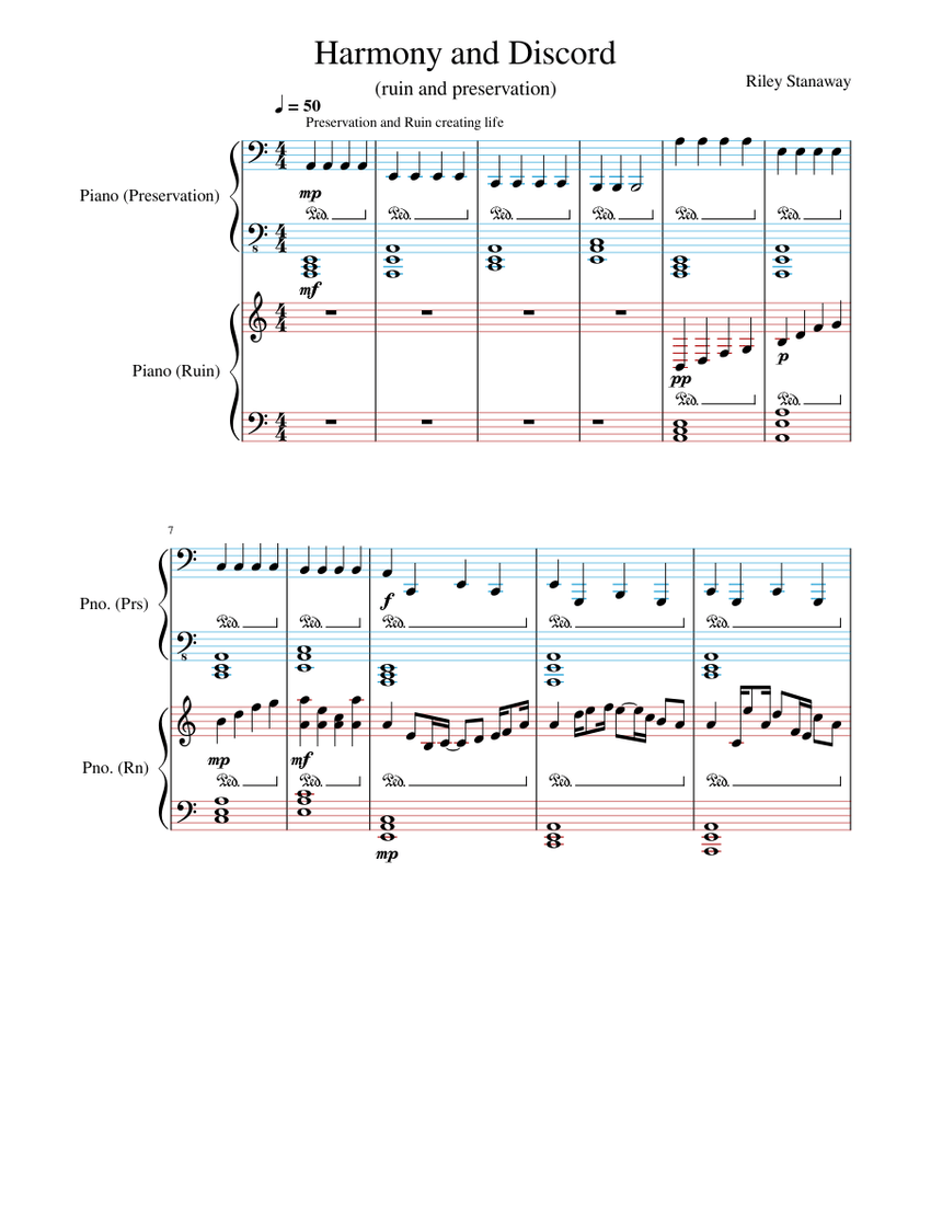 Ruin and Preservation 30-04-21 Sheet music for Piano (Piano Duo ...