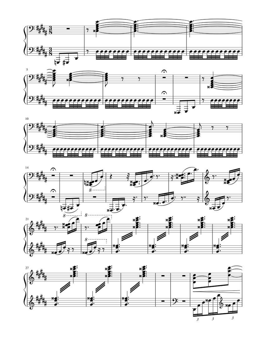 Scarbo part 1 Sheet music for Piano (Solo) | Musescore.com