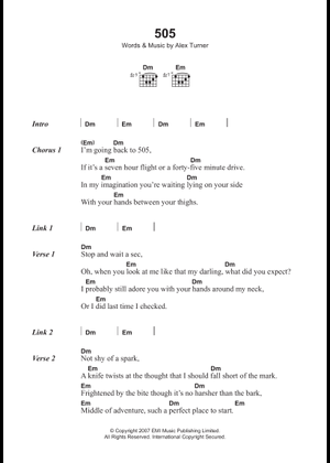 505 – Arctic Monkeys Sheet Music for Drum group (Solo) | MuseScore.com
