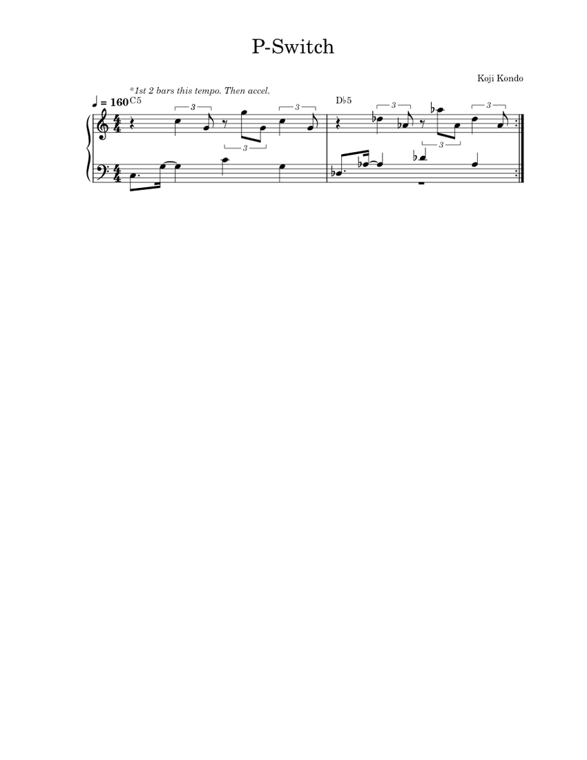 Super Mario World - P-Switch – Koji Kondo 10. P-Switch - piano tutorial