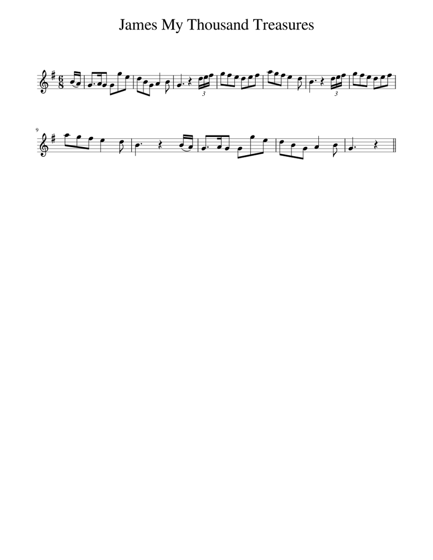 James My Thousand Treasures - piano tutorial