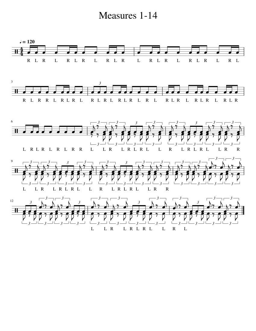 HFT v6 Sheet music for Drum group (Solo) | Musescore.com
