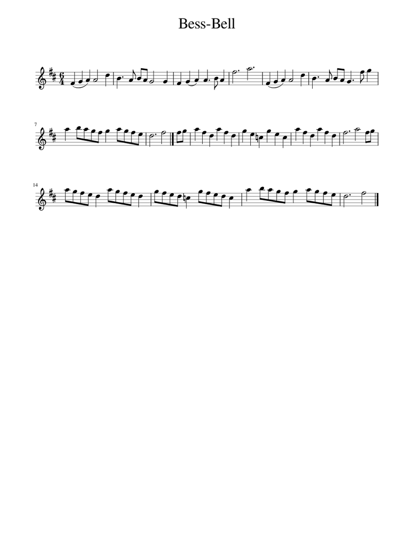 Bess-Bell Sheet music for Piano (Solo) | Musescore.com