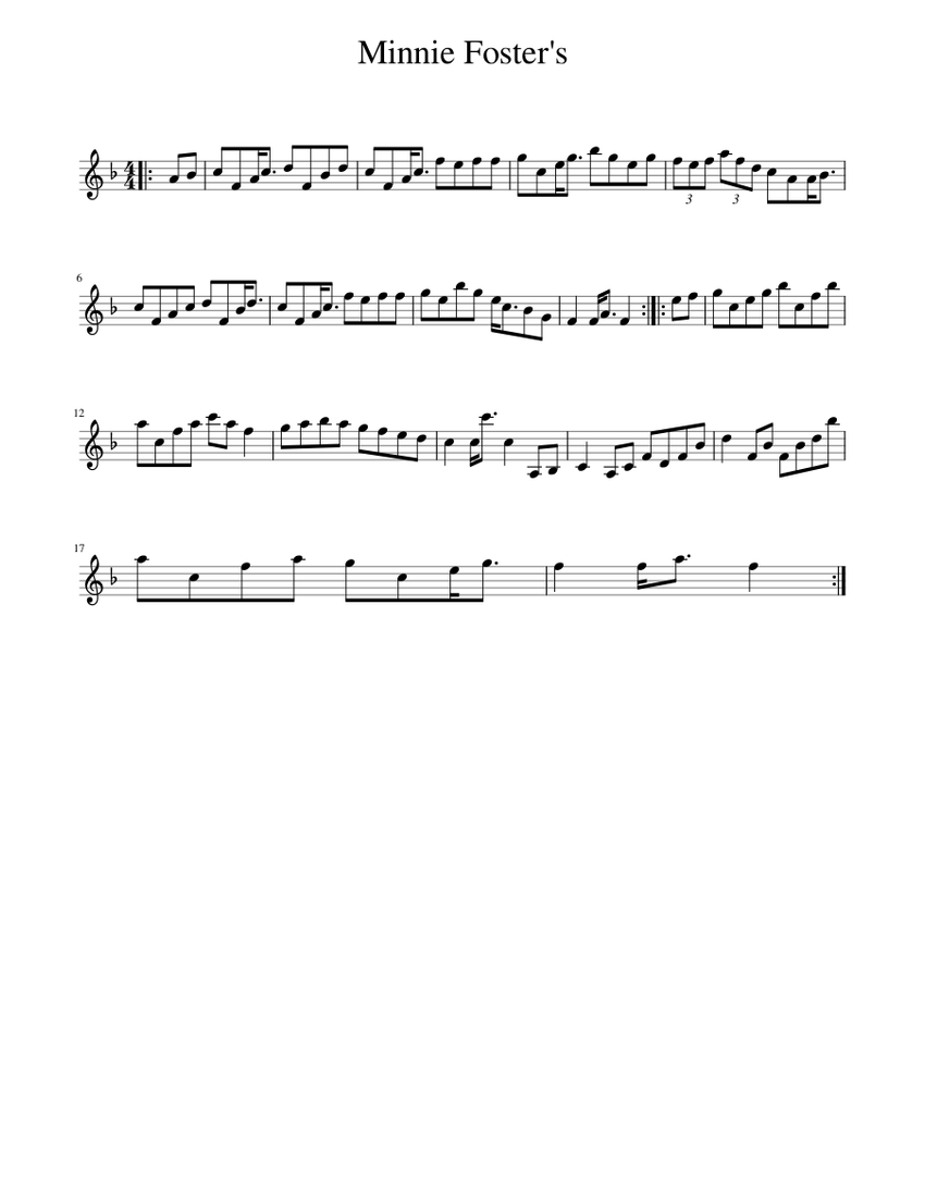 Minnie Foster's Sheet music for Piano (Solo) Easy | Musescore.com