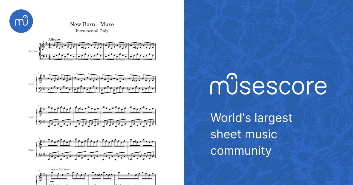 New born – Muse New Born – Muse _ Piano Intrumental Sheet music for ...