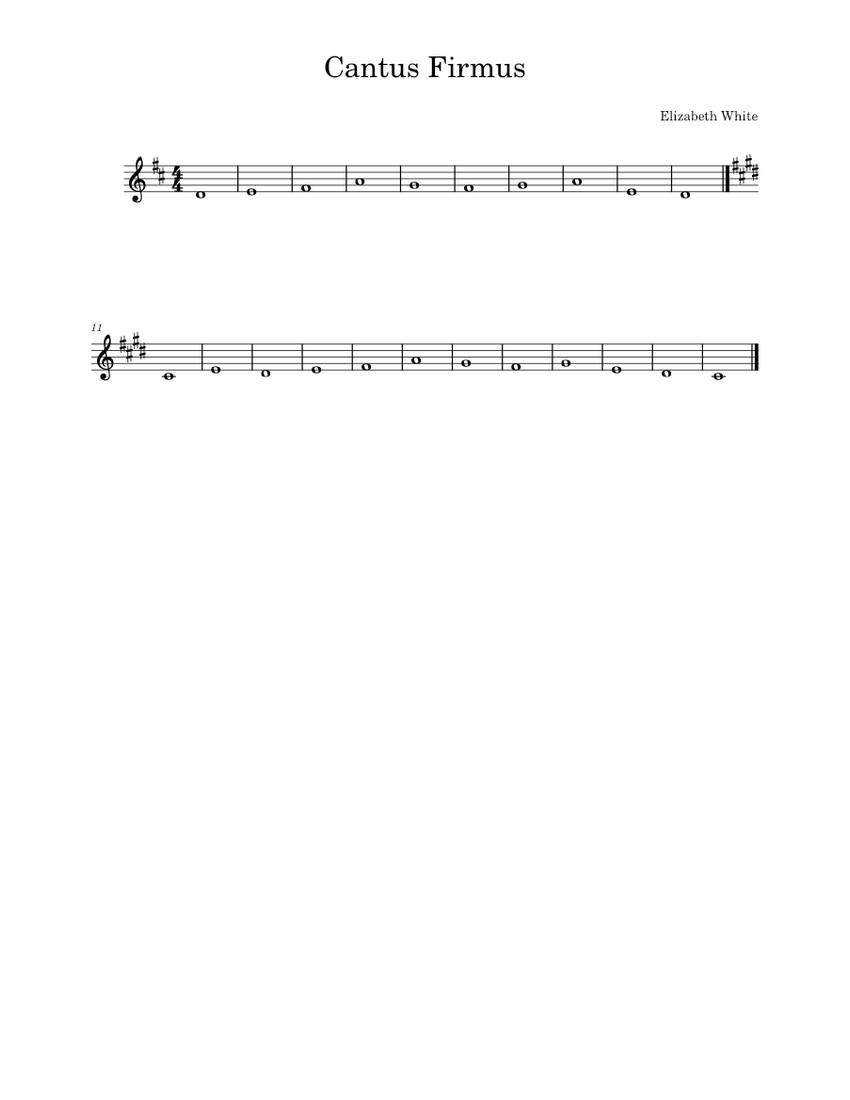 Cantus Firmus Sheet music for Piano (Solo) Easy | Musescore.com