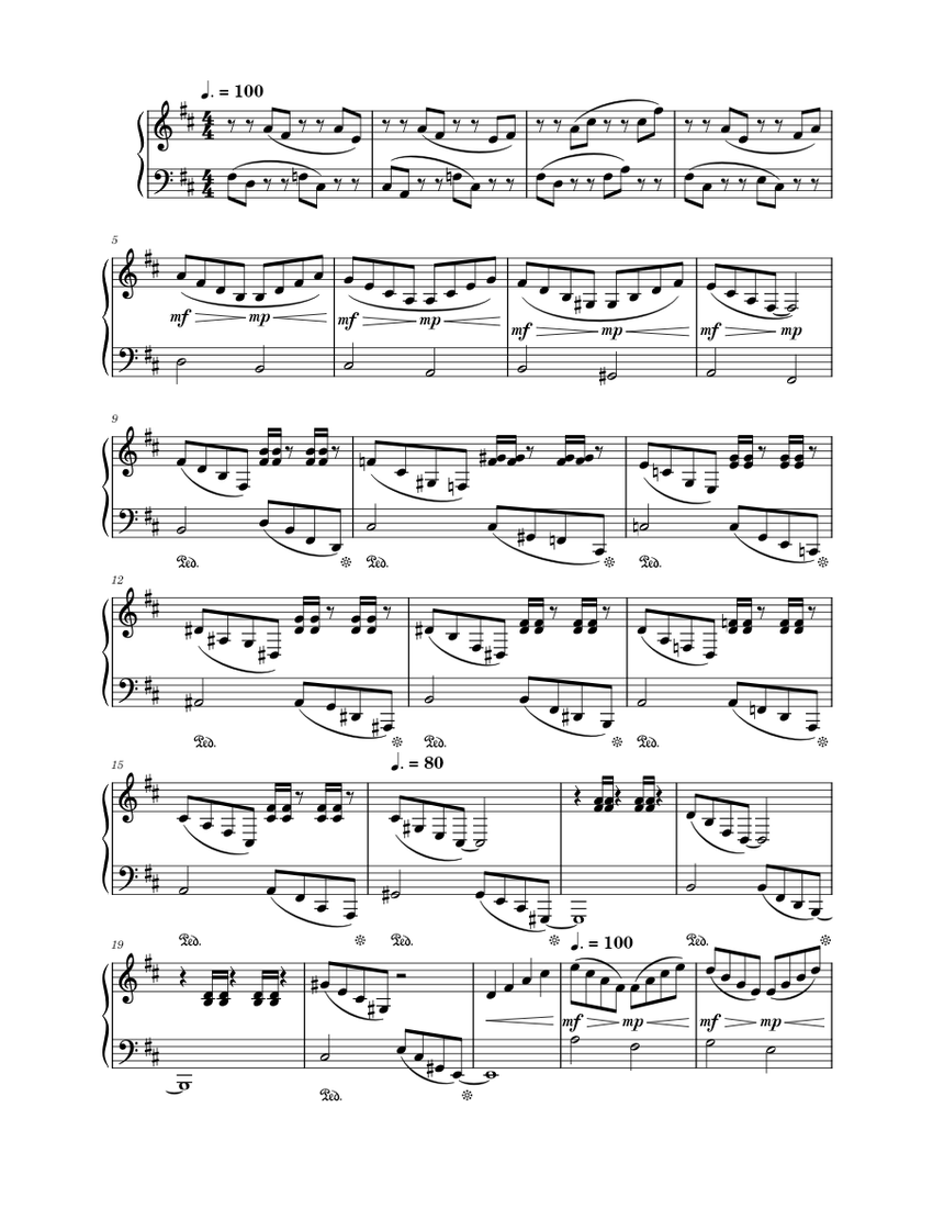 22 Sheet music for Piano (Solo) | Musescore.com