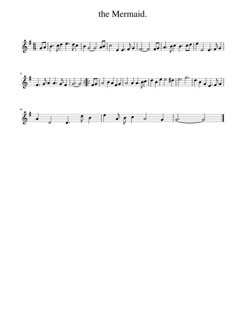 the Mermaid. Sheet music for Piano (Solo) | Musescore.com