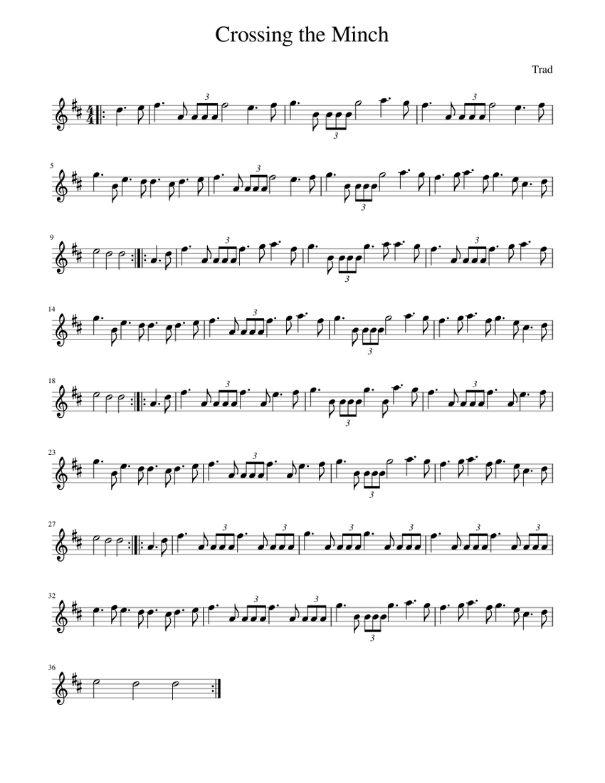 Traditional music - Crossing the Minch Sheet music for Piano (Solo ...