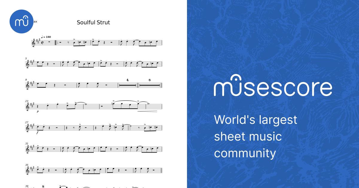Soulful Strut Sheet Music for Saxophone alto (Solo) | MuseScore.com