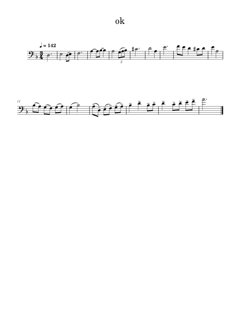 Dem bones ballad part1 Sheet Music for Trombone (Solo) | MuseScore.com