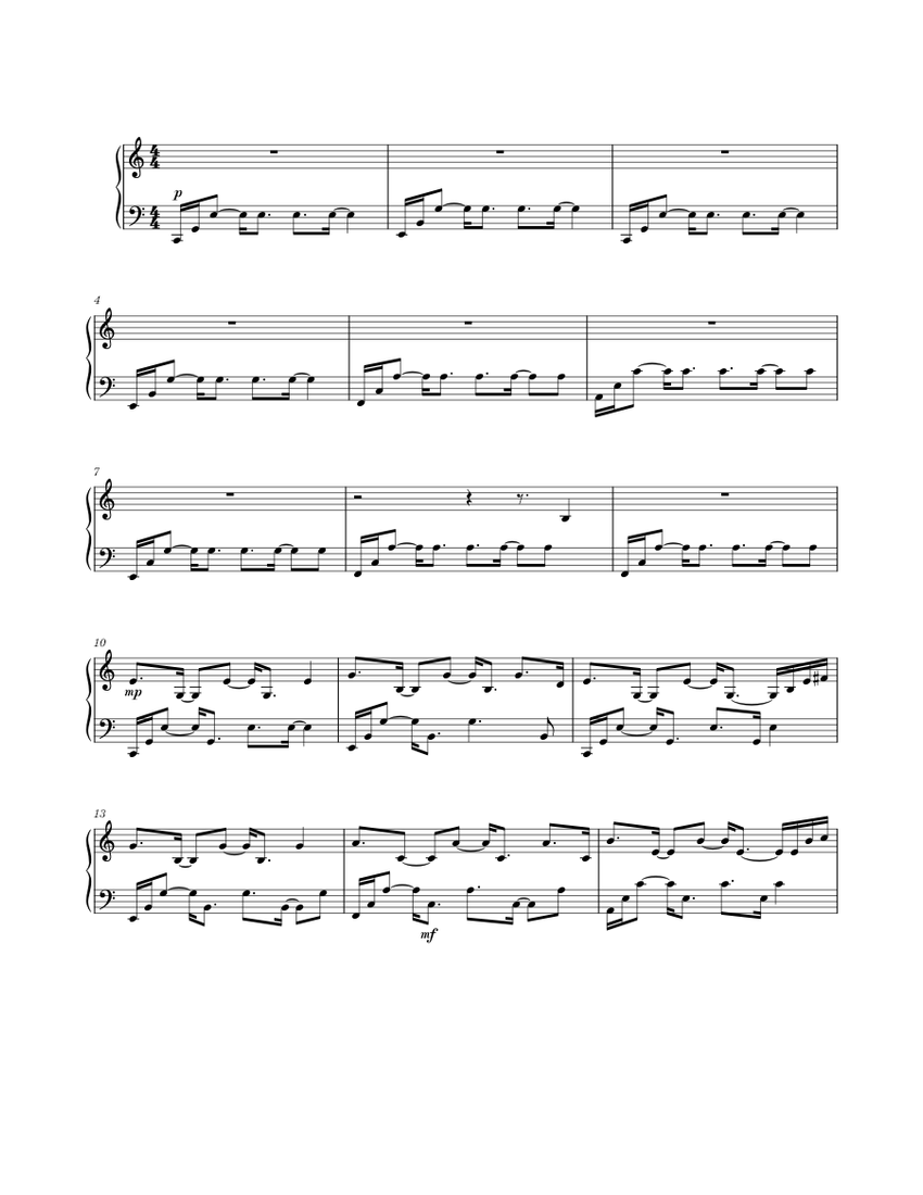 Thomas Kruger - First Light Sheet Music for Piano (Solo) | MuseScore.com