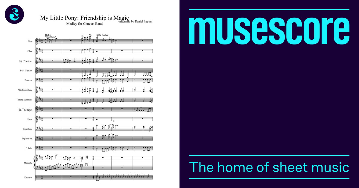 My Little Pony: Friendship is Magic Sheet music for Trombone, Tuba ...