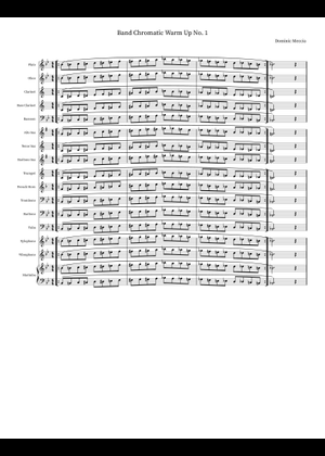 Play Official version of Band Chromatic Warm Up No. 1 sheet music by ...