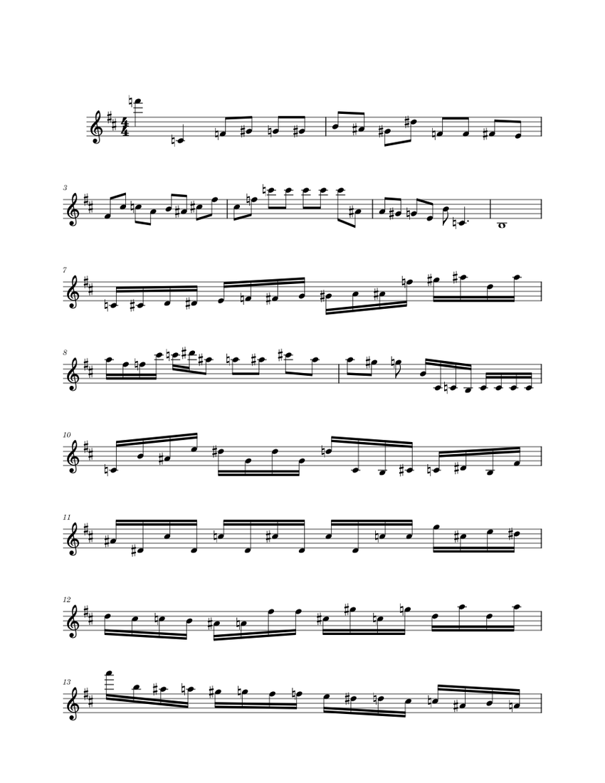 Free jazz tenor solo - Royal Sax1 Sheet music for Vocals (Solo ...