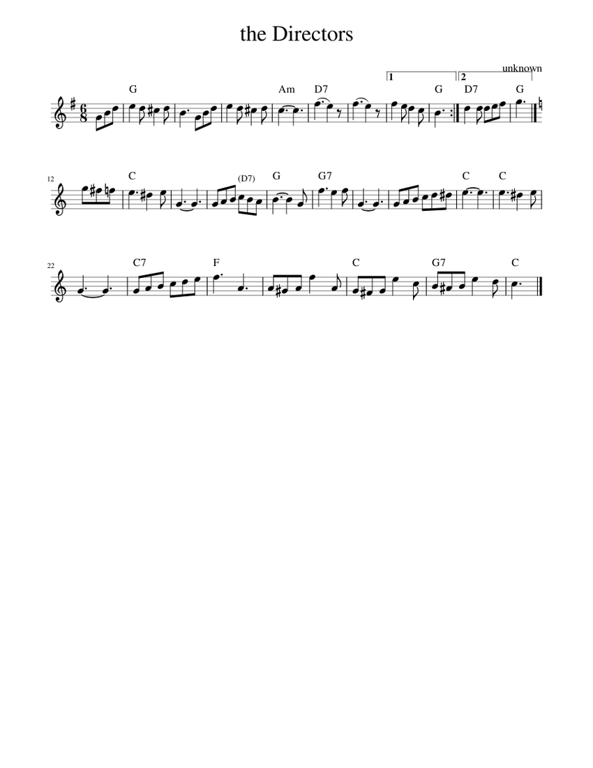 the Directors Sheet music for Piano (Solo) | Musescore.com