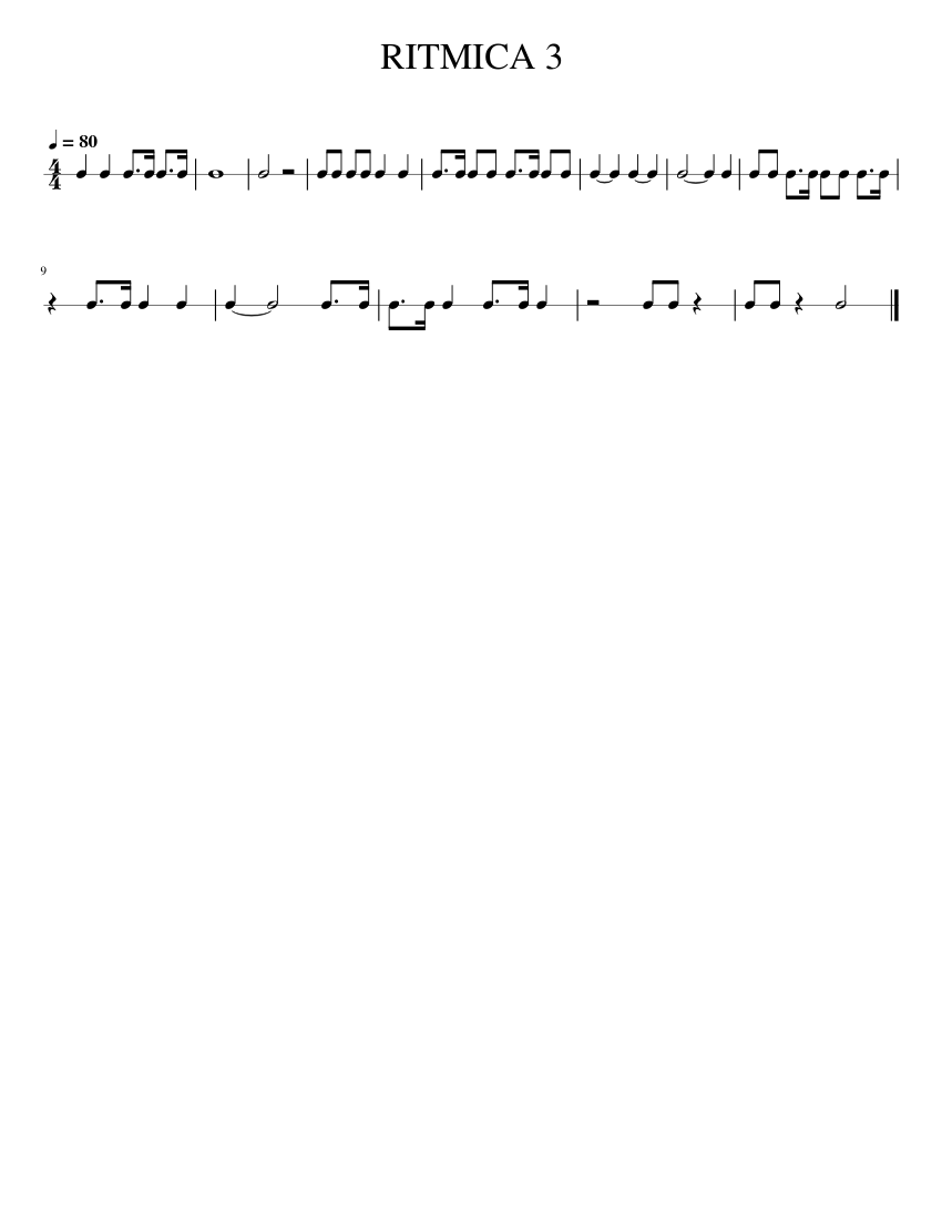 RITMICA 3 Sheet music for Tubular bells (Solo) | Musescore.com