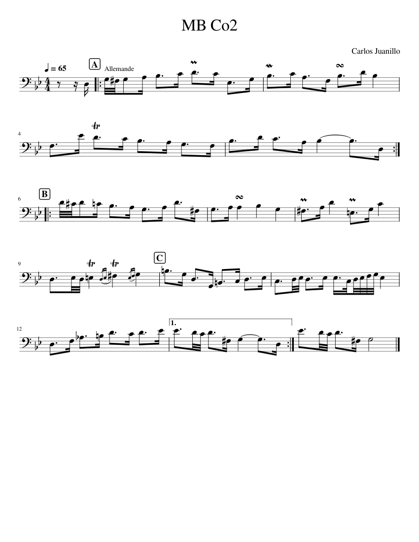 MB Co2 Sheet music for Piano (Solo) Easy | Musescore.com