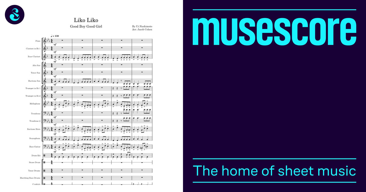 Liko Liko – Ui Nashimoto Sheet Music for Trombone, Tuba, Flute ...