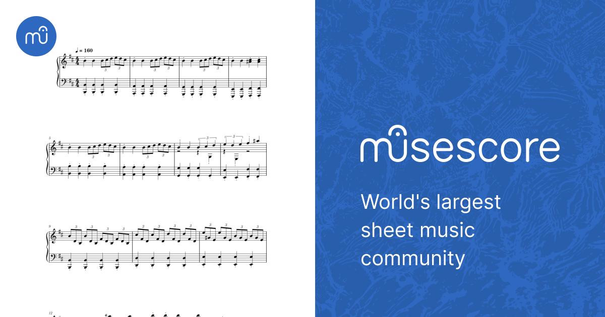 The Chase Theme – Paul Farrer Sheet Music for Piano (Solo) | MuseScore.com