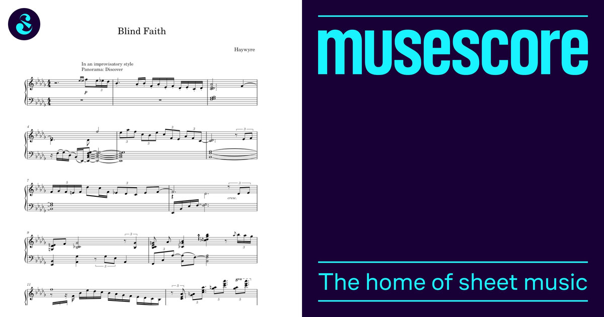 Blind Faith - Haywyre Sheet Music for Piano (Solo) | MuseScore.com