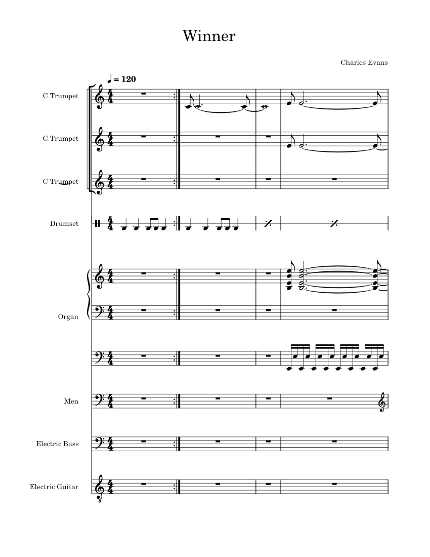 Winner Sheet music for Organ, Male, Guitar, Bass guitar & more ...