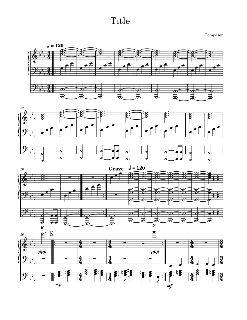Thunder Sheet music for Piano (Solo) | Musescore.com