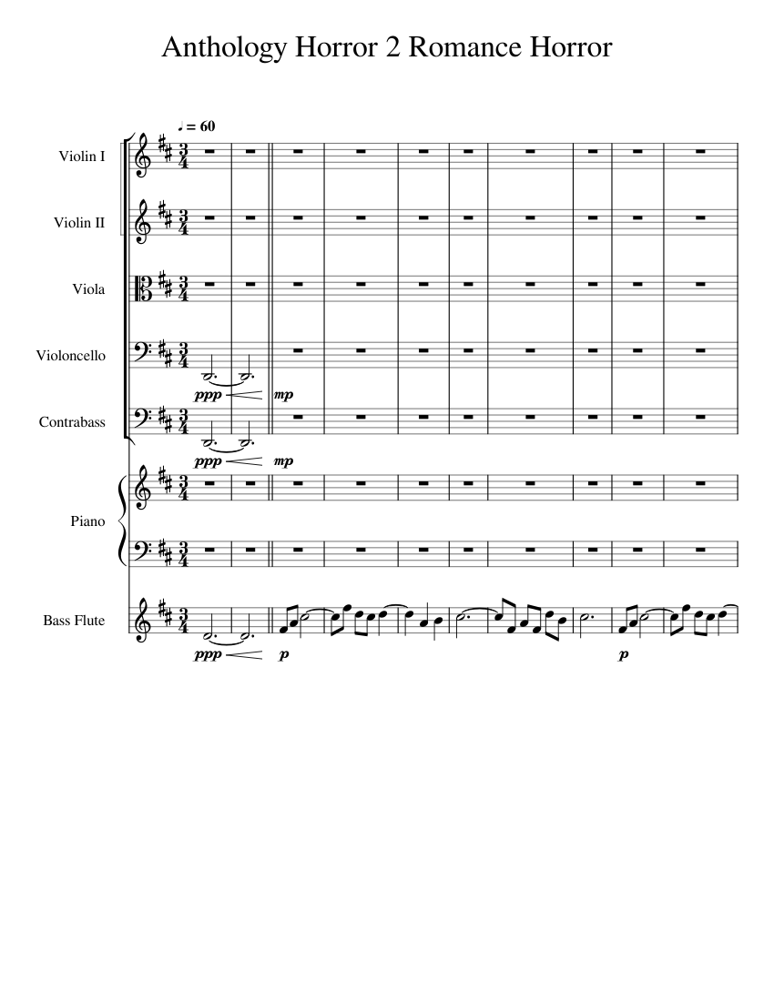 Anthology_Horror_2_Romance_Horror Sheet music for Piano, Contrabass ...