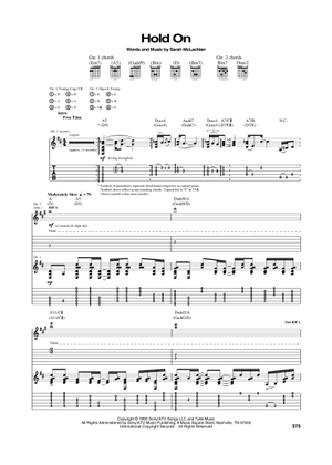 Sarah Mclachlan Guitar Chords