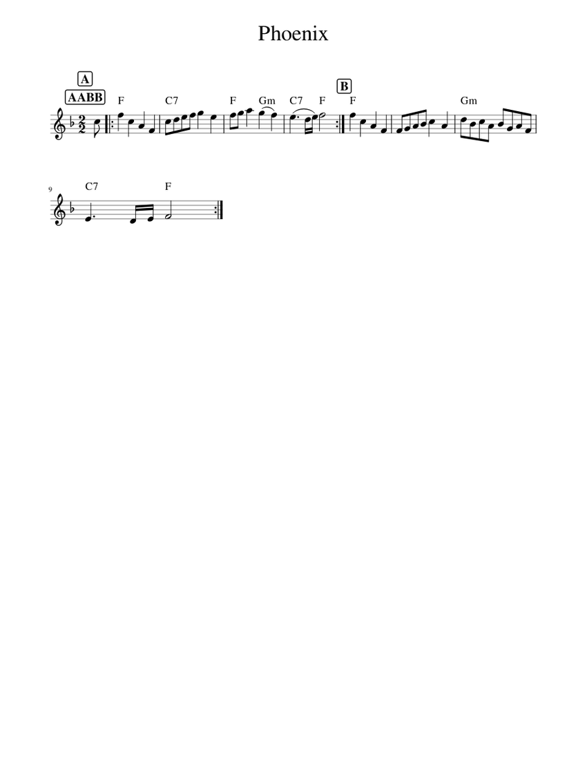 Phoenix Sheet music for Piano (Solo) | Musescore.com