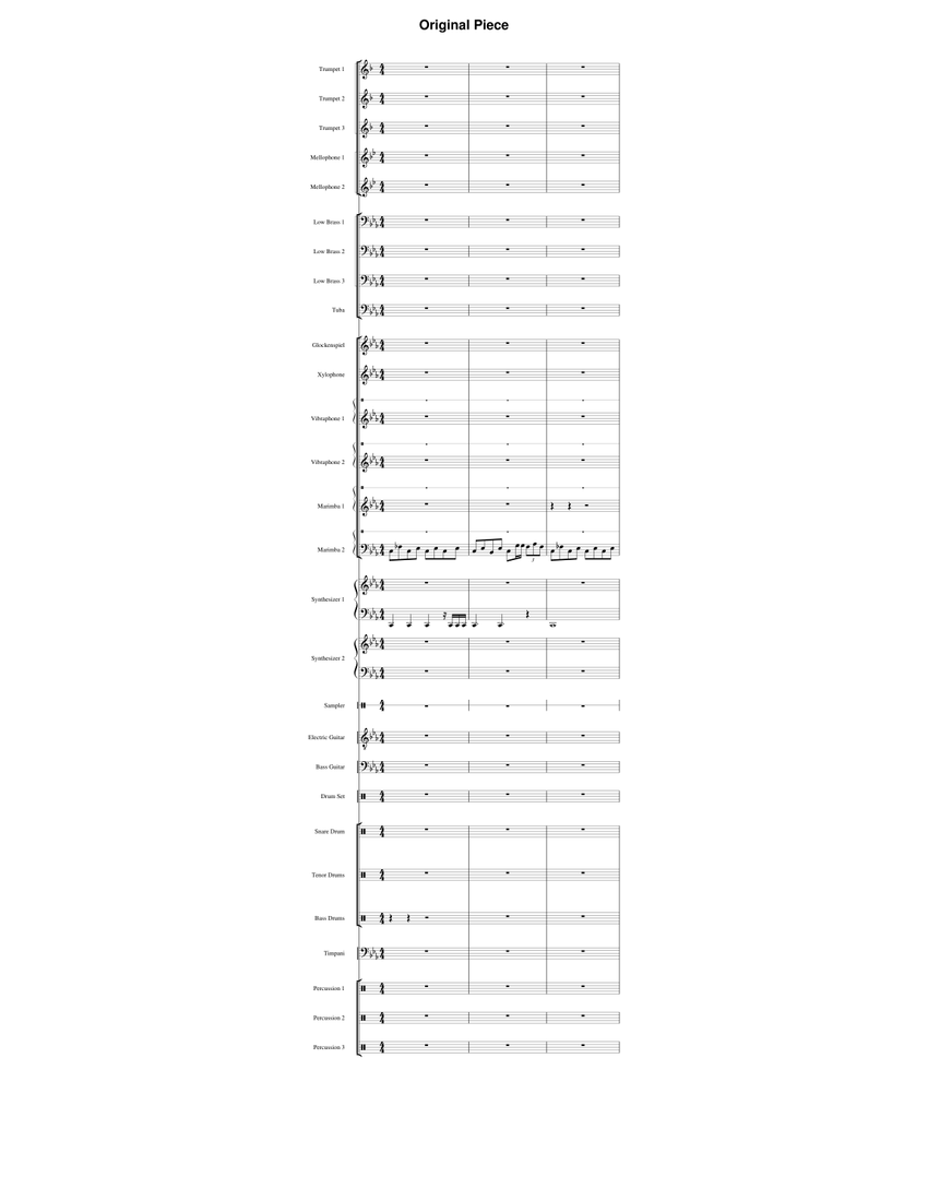 DCI Style Opener Sheet music for Trombone, Euphonium, Tuba, Mellophone ...