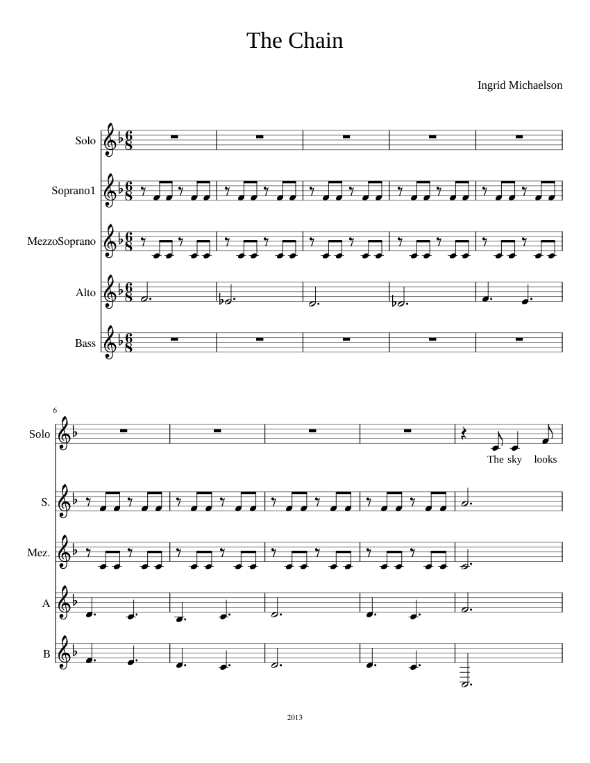 The Chain Sheet music for Bass guitar (Solo) | Musescore.com