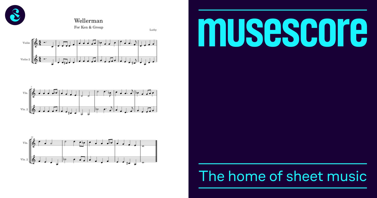 Wellerman Sheet Music for Violin (String Duet) | MuseScore.com